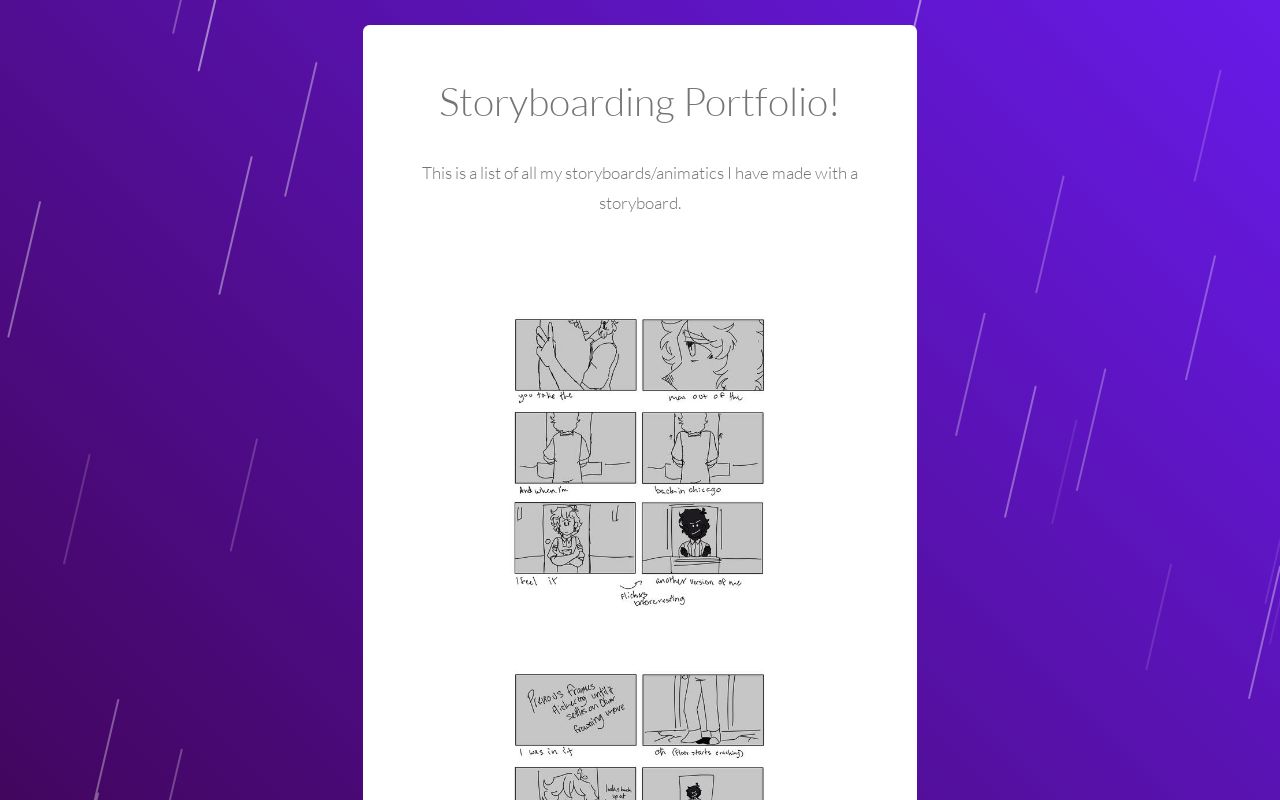 Storyboarding Portfolio!